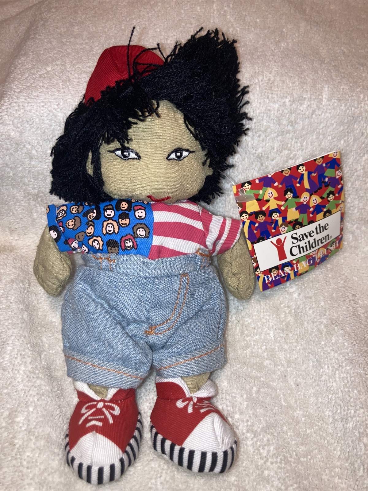 Save the Children Haruko Japanese 8" Bean Bag Plush Doll 1998 New | eBay