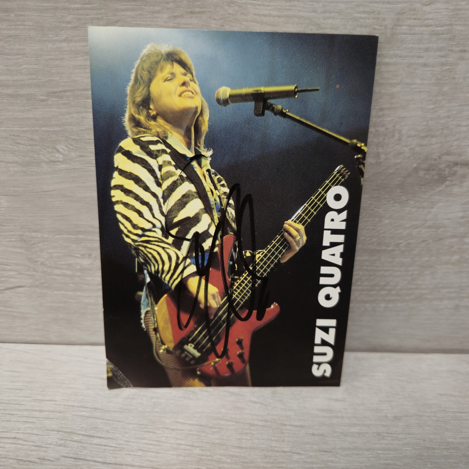 SUZI QUATRO - 70'S GLAM ROCK SINGER 6" X 4" PHOTO SIGNED / Autographed ...