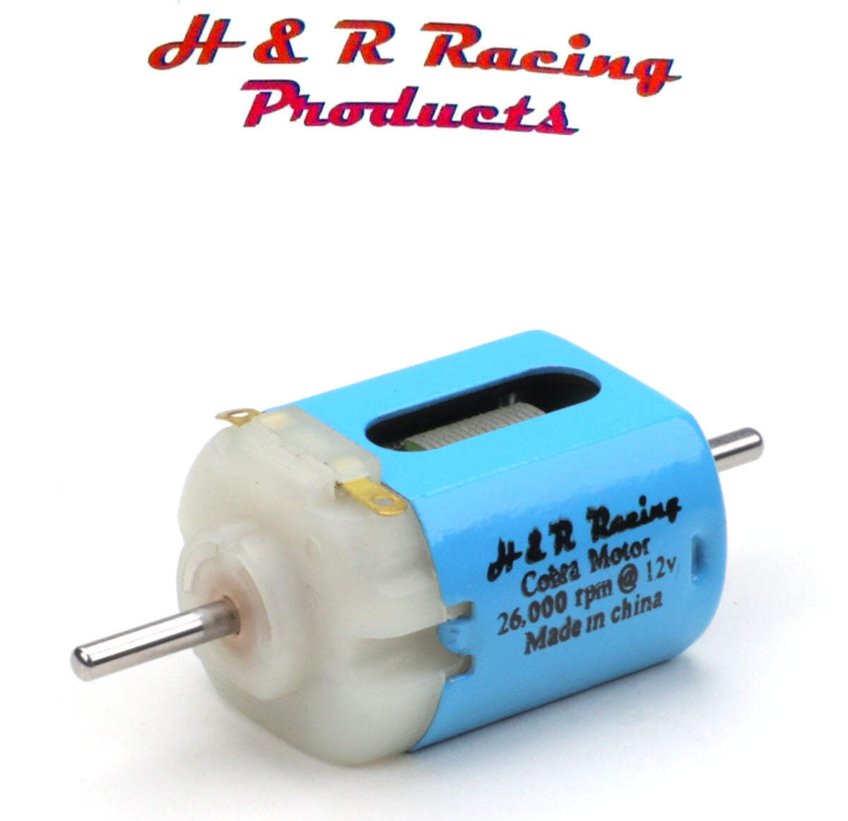 H&R Racing HRMC1 Cobra Motor 26,000 RPM 26K 2mm Double Shaft 1/24 Slot ...