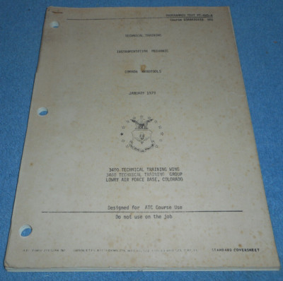 1979 US Air Force Technical Training ATC Programmed Text Book Common ...