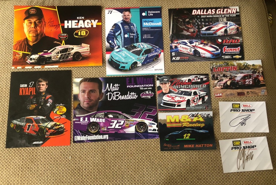 Set of 84 Autographed Nascar Cup, Truck, ARCA, Modified, etc. Driver ...