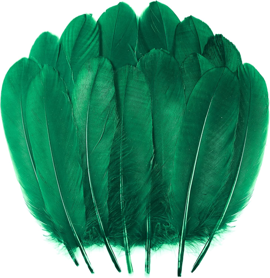 Mardi Gras Goose Feathers - 120Pcs 6-8 Inch Large Bulk Feathers for ...