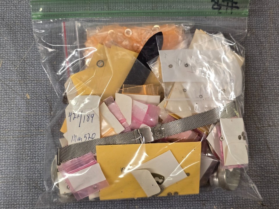 Large Assorted Watchmaker Repair Bench Sweep / Drawer Dump Parts Lot #8 ...