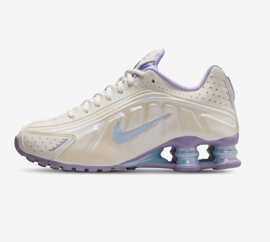 Nike Shox R4 Soft Pearl Purple Multi IH4050-001 GS SZ 4Y-7Y Womens New ...