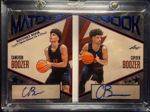 2025 Leaf History Book Sports CAMERON BOOZER CAYDEN BOOZER Match Auto ...