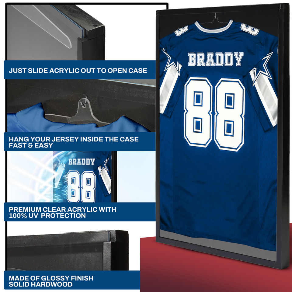 Jersey Display Case for Autographed T-Shirts & Sports Jerseys | Shadow ...