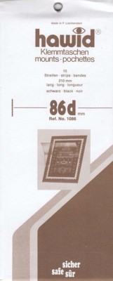 Hawid Stamp Mount Strips 86mm x 210mm Black For Israel UN Inscription ...