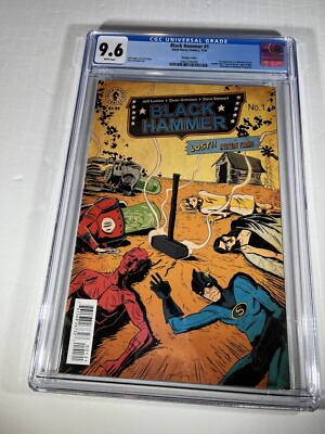 BLACK HAMMER #1 Comic Book CGC 9.6 JEFF LEMIRE VARIANT 1st Appearance ...