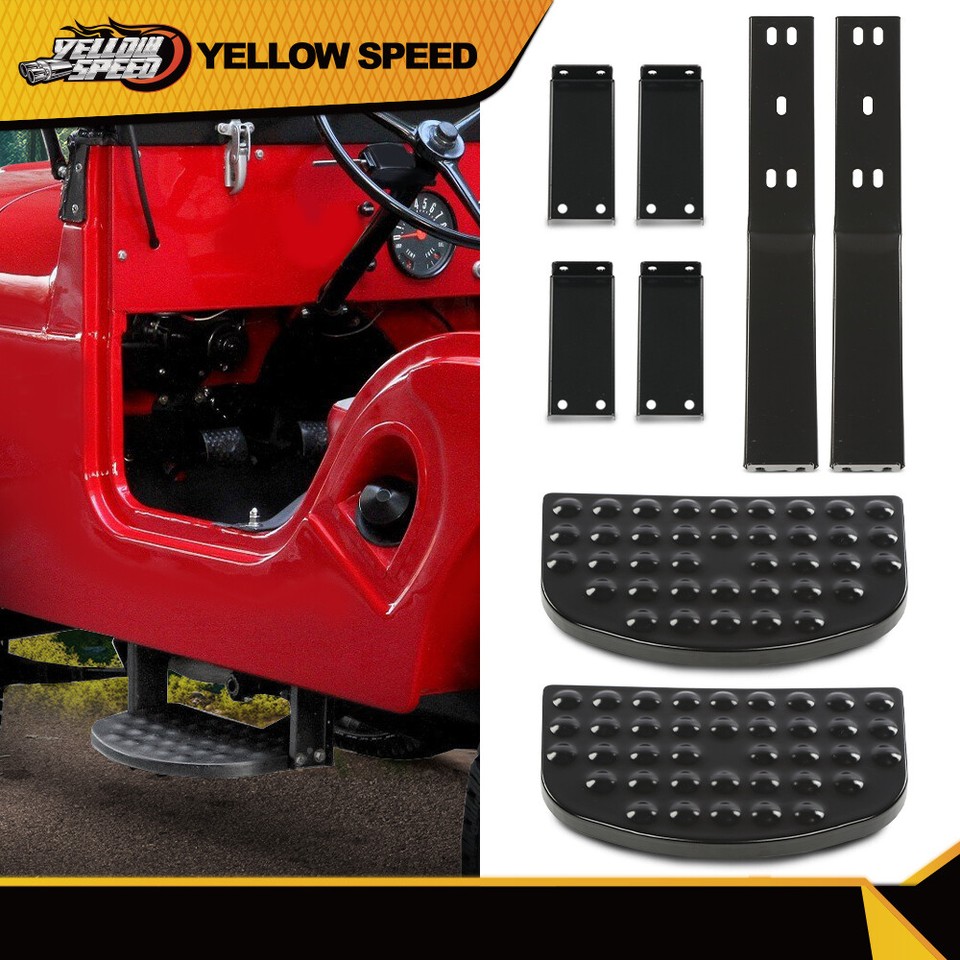 Side Step Kit New Production Fits For Willys CJ2A CJ3A CJ3B M38 CJ5 ...