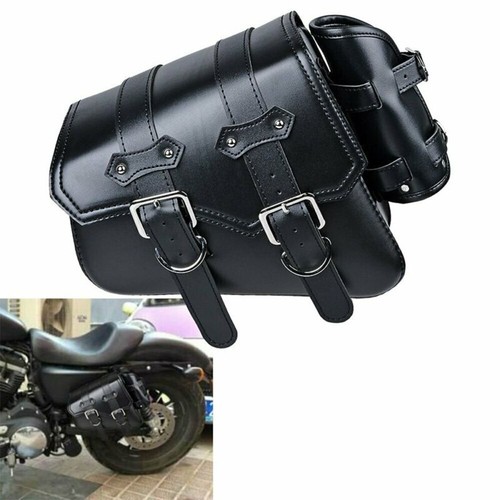 PU Left Side SOLO SWING ARM BAG Saddlebag For Harley Sportster XL 883 ...