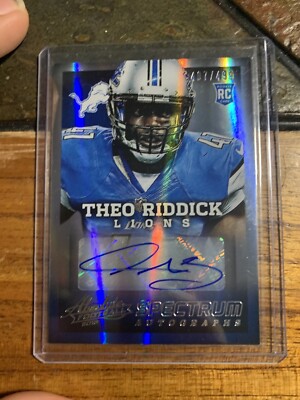 Theo Riddick Detroit Lions Notre Dame 2013 Absolute Rookie Spectrum ...