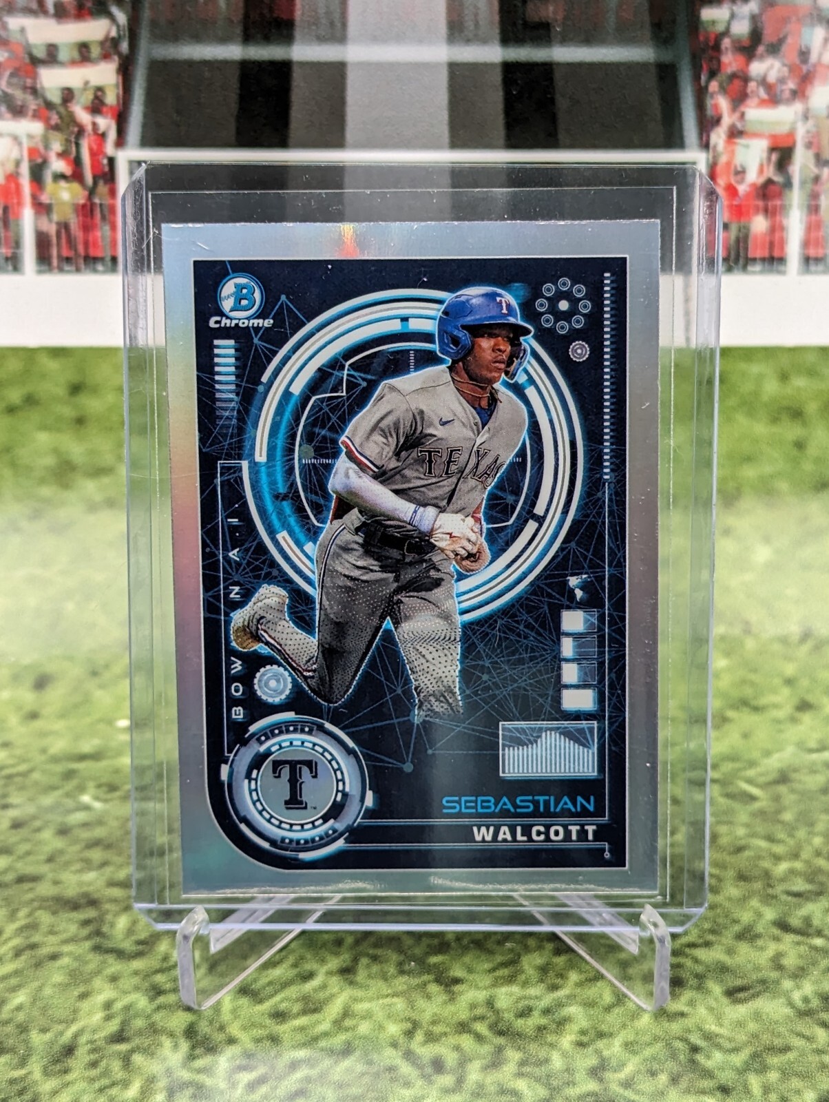 2024 Bowman Bowman AI #BAI-12 Sebastian Walcott - Texas Rangers | eBay