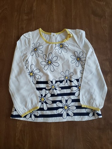 GIRLS 7 GYMBOREE LONG SLEEVE WHITE SHIRT. | eBay