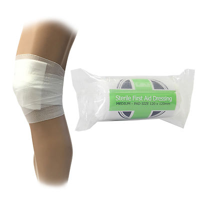 CMS Medical Medium First Aid HSE Wound Cut Dressing Bandage 12x12cm Pad ...