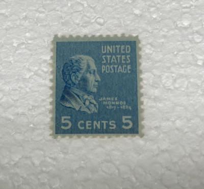 US Stamp ~ 5 Cents "James Monroe" Single ~ Never Used | eBay