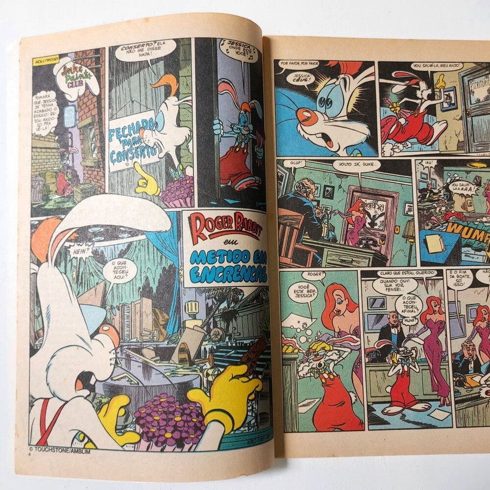 Foreign ROGER RABBIT # 1 - Disney Comic Book from Brazil - 1991 ...