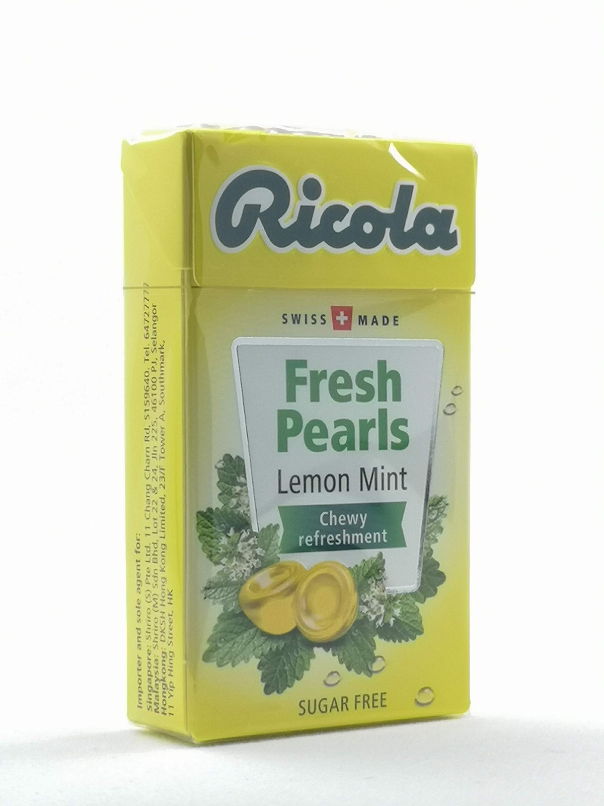 10 PACKS Ricola Herbal Sugar Free Fresh Pearls Lemon Mint Chewy ...