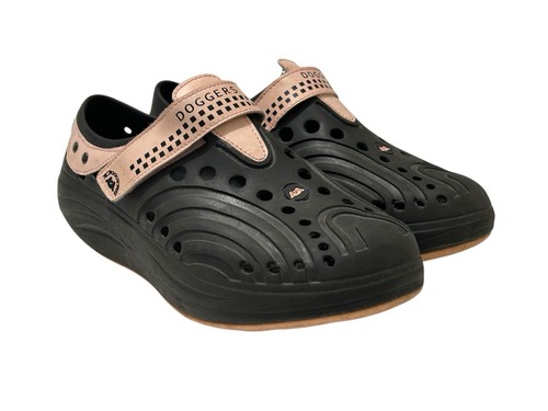 Doggers Women’s Comfort Shoes Size 6 Ultralite Black w/ Pink Adjustable ...