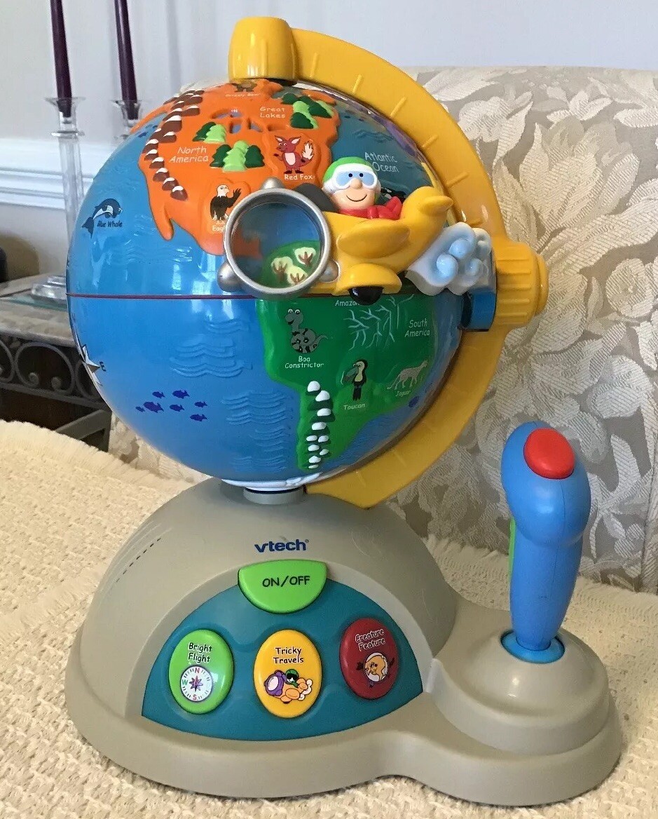 VTech Electronics Fly & Learn Globe - Gray Bottom Version, 6042 ...