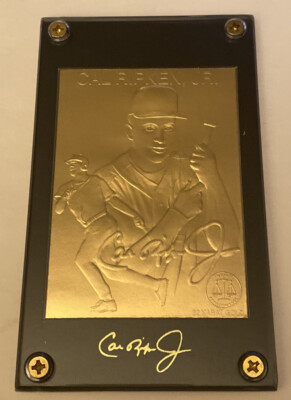 1996 Gold Performance Limited Edition 22kt Cal Ripken Jr Card #’d ...