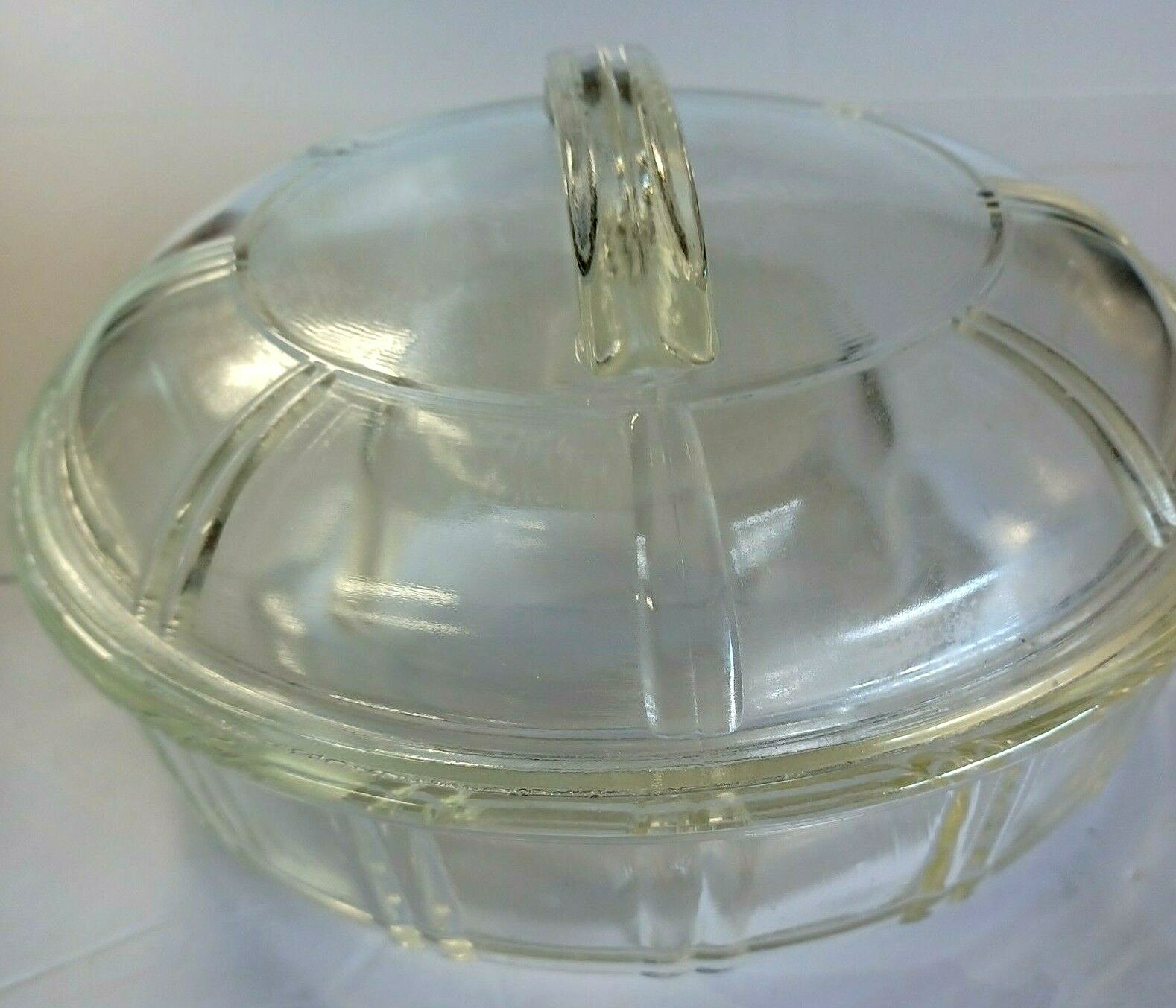 Vintage Queen Anne Glasbake Glass Baking Pan Dish Ring Mold Bundt Cake ...