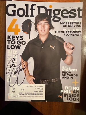 Rickie Fowler autograph Golf Digest Magazine Signed PGA JSA | eBay