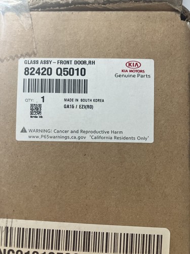 Right Front Door Glass - Kia Seltos 2021-24 82420-Q5110 Brand New | eBay