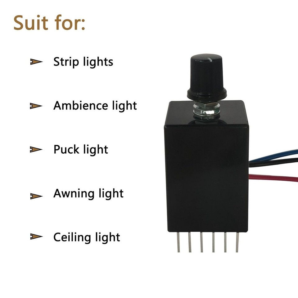 12V DC dimmer, 12V rotary dimmer switch for RV Boat LED lighting | eBay