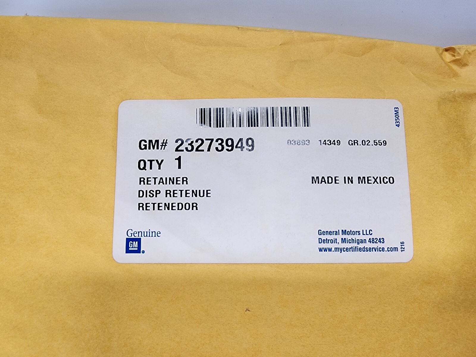 Genuine GM OEM Retainer Accessory Wiring Harness Clips Acsry Wrg Harn ...