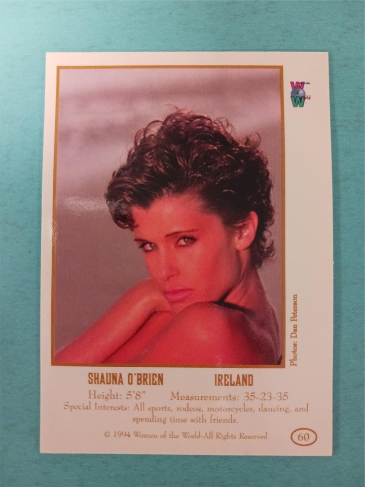 1994 WOMEN OF THE WORLD Sexy TRADING CARD ~ SHAUNA O'BRIEN ~ Ireland # 60 | eBay