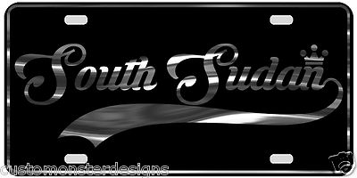 South Sudan License Plate All Mirror Plate & Chrome and Regular Vinyl ...