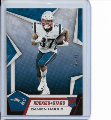 2019 Panini Rookies & Stars Damien Harris Foil Stamp Rookie 3/99 #135 ...