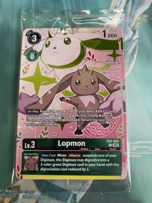 Digimon Card Game Terriermon Lopmon Henry Wong Promo Spring Break Event ...