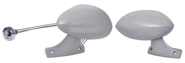 OER Primered Outer Door Bullet Mirror Set For 1970 Cuda Barracuda and ...