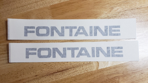 Fontaine Trailer Vinyl Decal Sticker 18” - (Set of 2) black Replacement ...