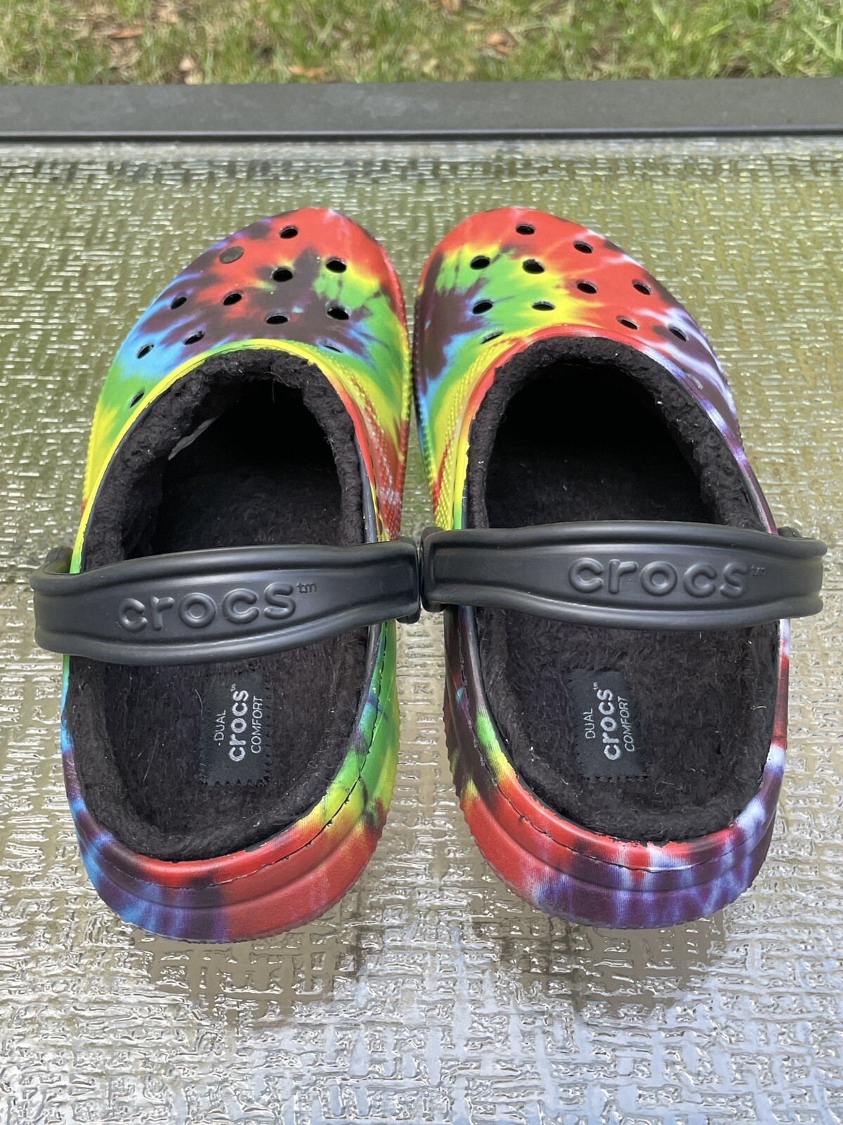 Crocs Classic Tie-Dye Lined Winter Clog Shoes Women's Size 9 Men’s Size ...