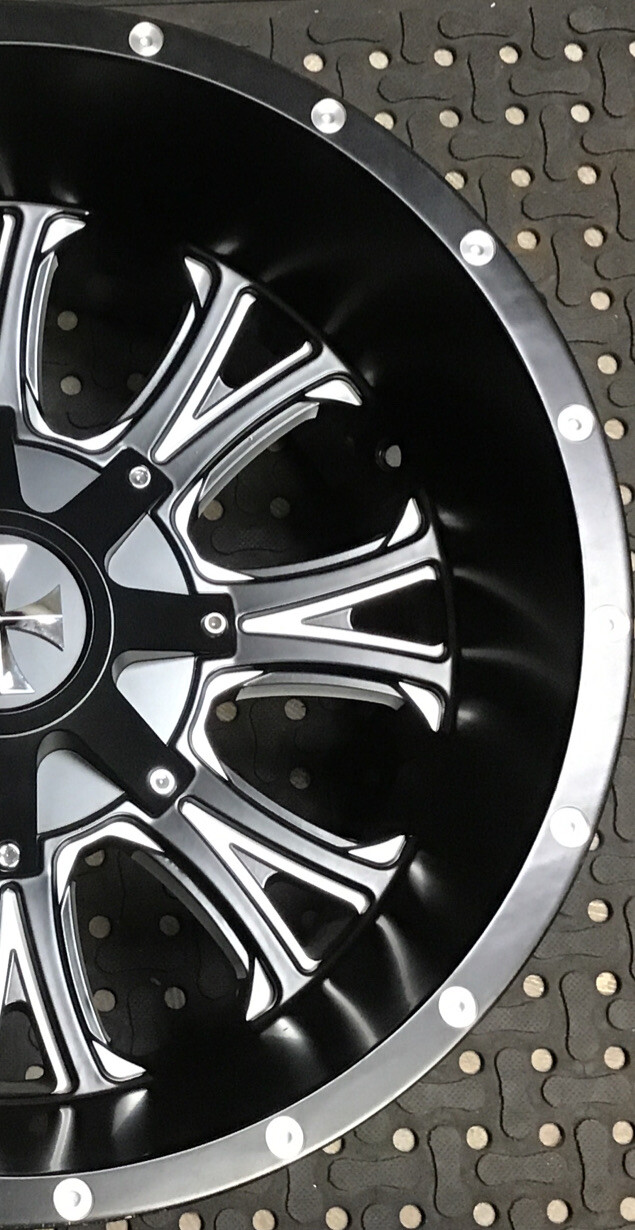 Cali+Off-road+Americana+12x20+Satin+Black+-+Milled+Spokes+Rim for sale ...