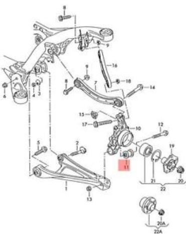 VOLKSWAGEN TOUAREG 7L Vordere untere Querlenkerbuchse 7L0407183A NEUES ...