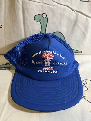 Vntg John H Sheaffer Plymouth Chrysler Dodge Hat Cap SnapBack Mexico PA ...
