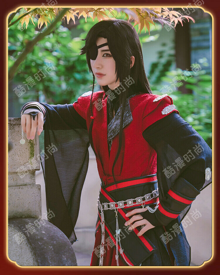 Red Hanfu TGCF Tian Guan Ci Fu Hua Cheng Cosplay Costume Fancy Dress ...
