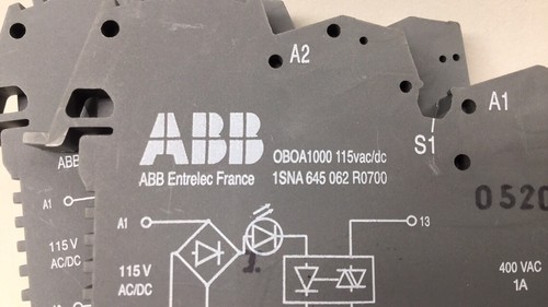 ABB 1SNA 645 062 R0700 Optocoupler Terminal Block OBOA1000 115vac/dc ...