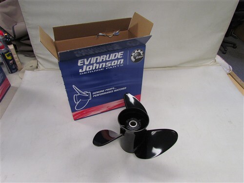 EVINRUDE JOHNSON BRP 176619 STAINLESS STEEL PROPELLER 14 3/4 X 21 PITCH ...