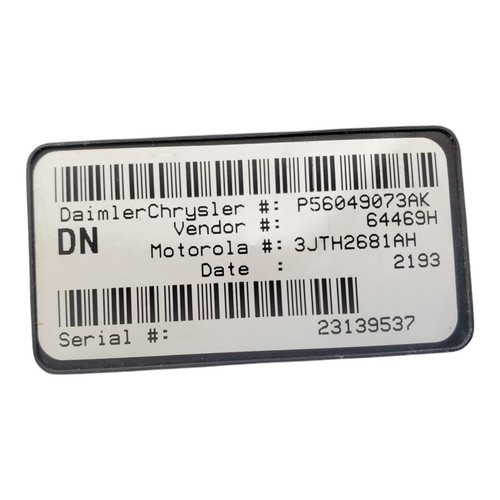 2001-2003 DODGE DAKOTA CTM CENTRAL TIMING MODULE UNIT CTU OEM BCM ...