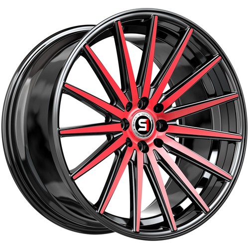 Spec-1 SP-69 17x7.5 5x110/5x4.5" +42mm Black/Red Wheel Rim 17" Inch | eBay