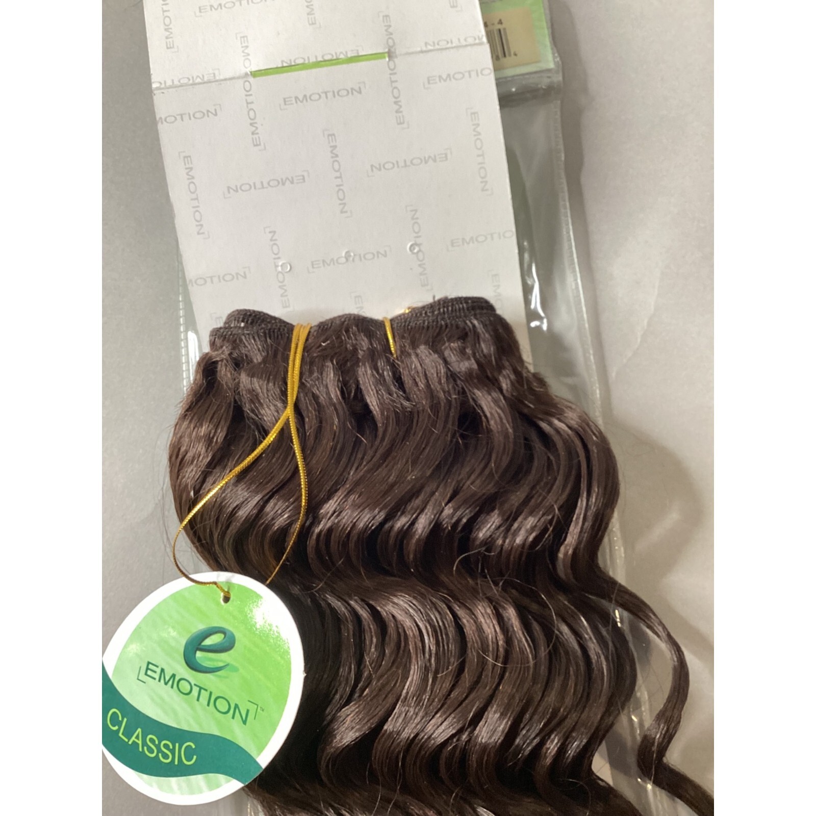 14" Ripple Deep Wave Color #4 Dark Brown Blended Hair Extensions Track ...