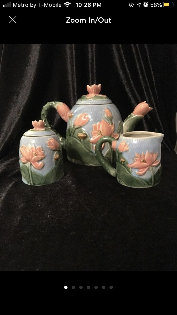 Henriksen Imports Tea Pot With Creamer And Sugar Bowl | eBay