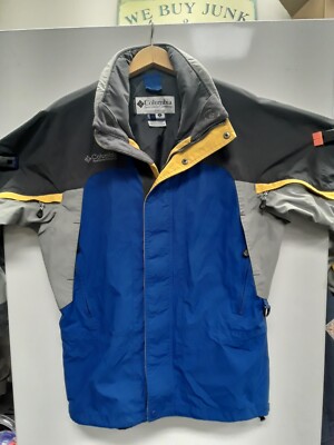 Columbia 'FIRE RIDGE ' Parka blue/yellow/black Medium | eBay