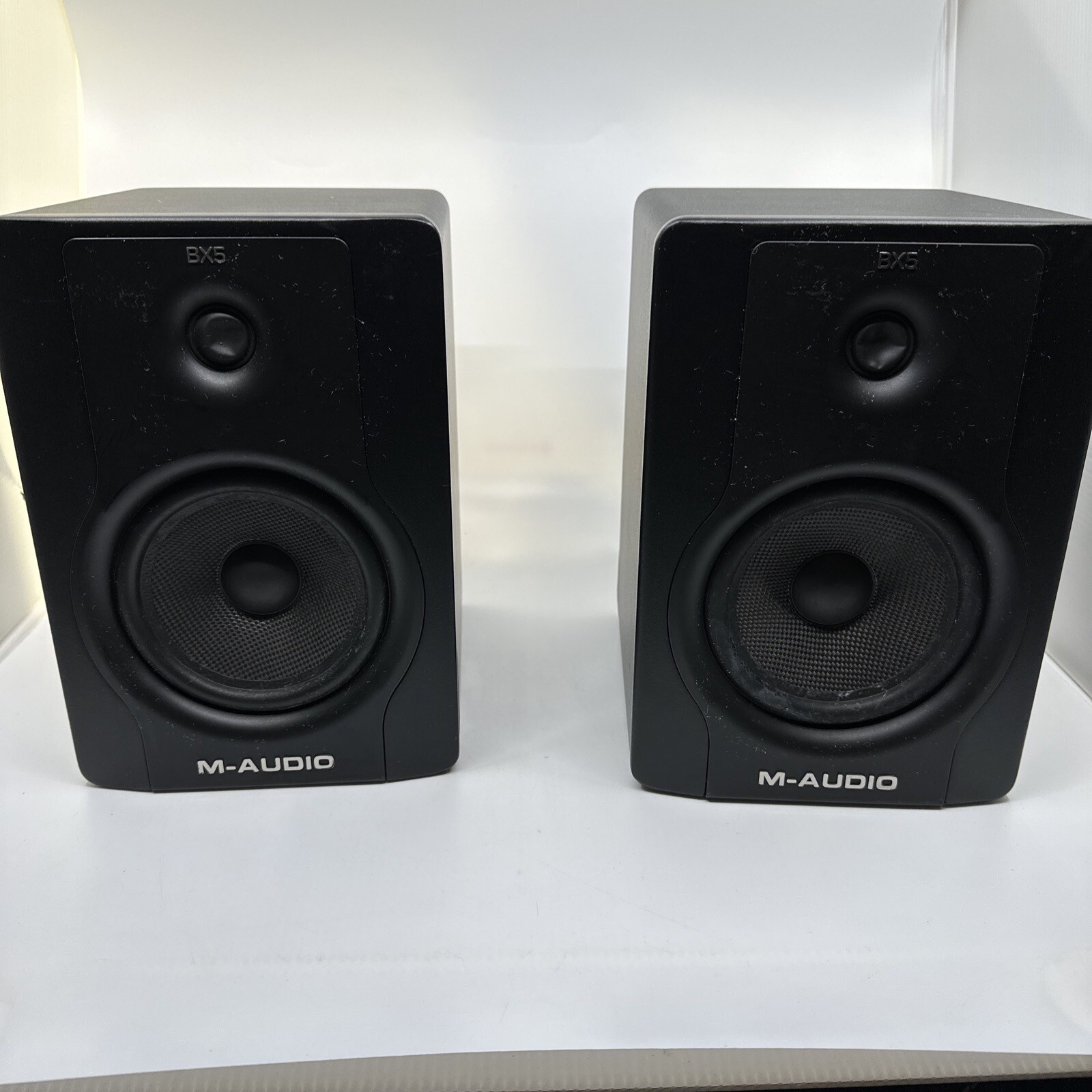 PAIR of M-Audio BX5 Carbon Black 5" Powered Studio Monitor Speakers | eBay