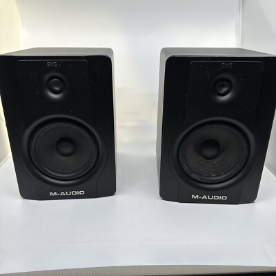 PAIR of M-Audio BX5 Carbon Black 5" Powered Studio Monitor Speakers | eBay