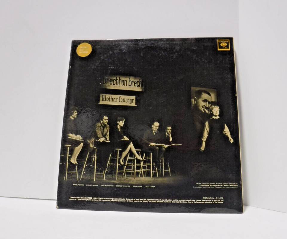 Brecht On Brecht Columbia 2 33RPM Vinyl VG Radio Set 081523ASR | eBay